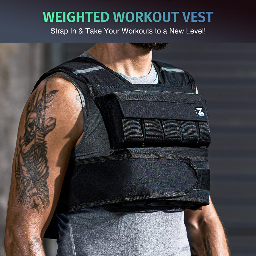 Adjustable Weight Vests Enhance Workout Vests with 20-lb – ZelusFitness