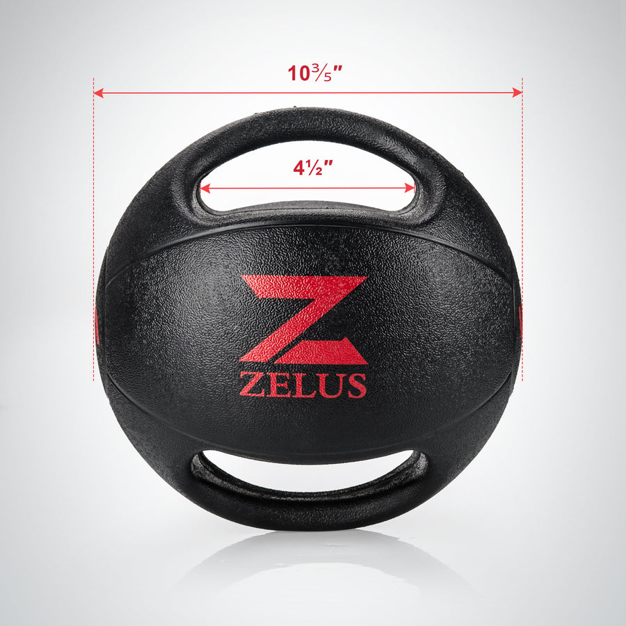 20 lb Medicine Ball, Exercise Ball with Handles - Zelus Fitness ...