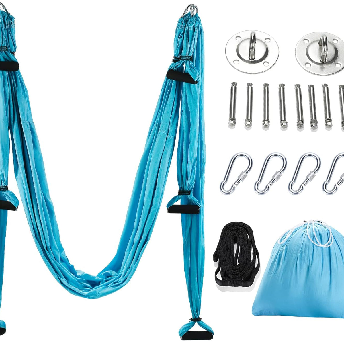 Aerial Yoga Hammock Kit | Inversion Swing with Extension Straps ...